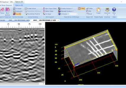Radan 7 - Logiciel géoradar - Traitement de données GPR 2D et 3D