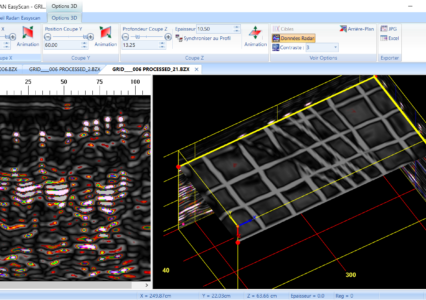 Radan 7 - Logiciel géoradar - Traitement de données GPR 2D et 3D