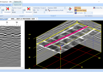 Radan 7 - Logiciel géoradar - Traitement de données GPR 2D et 3D